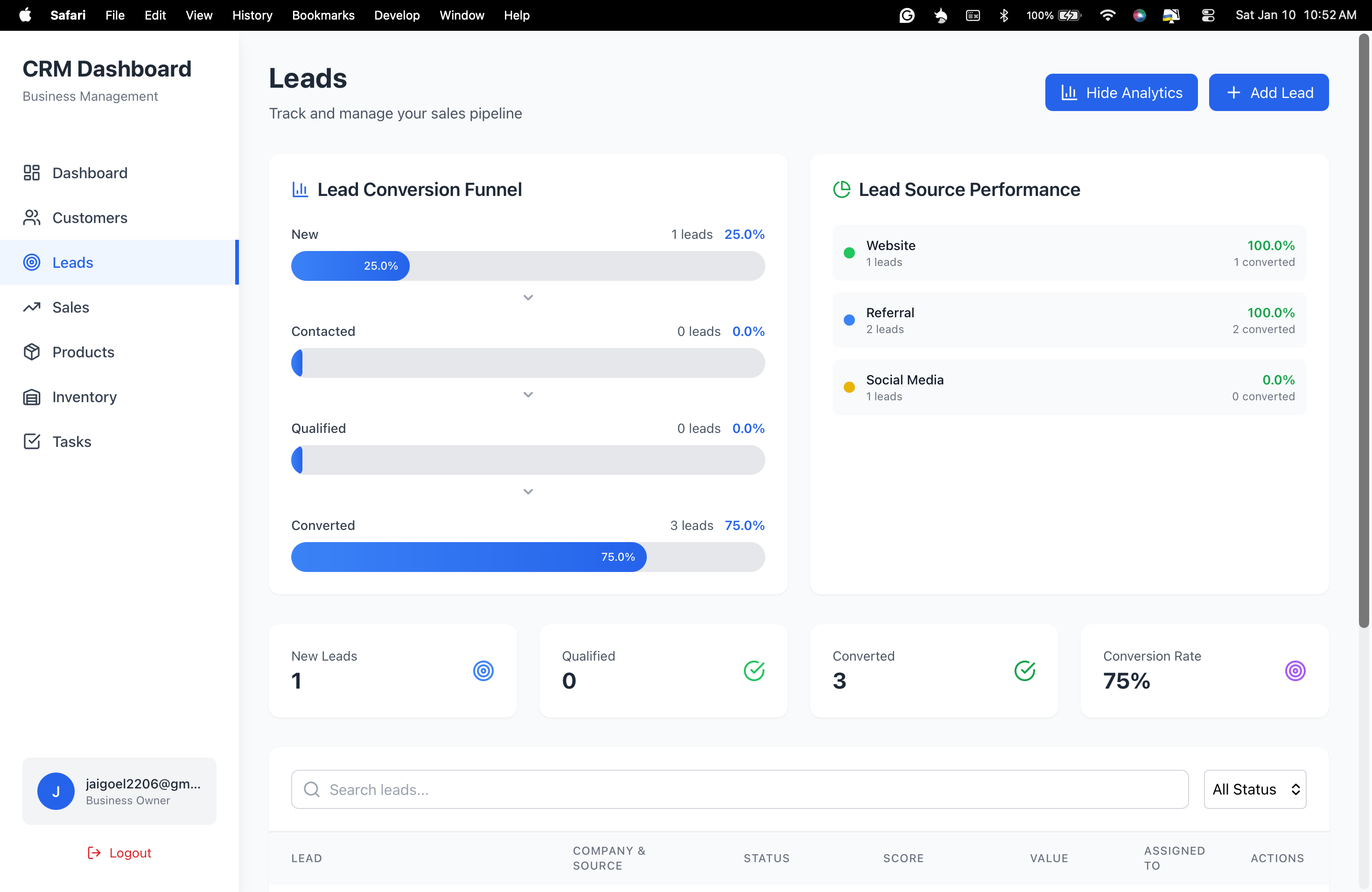 CRM Pro - Smart Customer Relationship Management | Curious Kaizer
